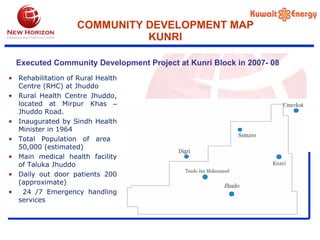 New Horizon Exploration & Production Ltd Community Development Projets ...