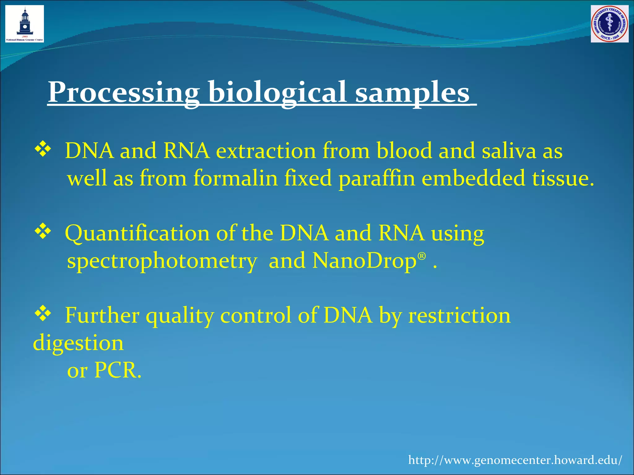 National Human Genome Center | PPT