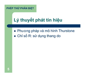 đánh giá cảm quan thực phẩm phép thử phân biệt | PDF