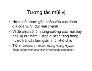 đánh giá cảm quan thực phẩm dành cho sinh viên | PDF