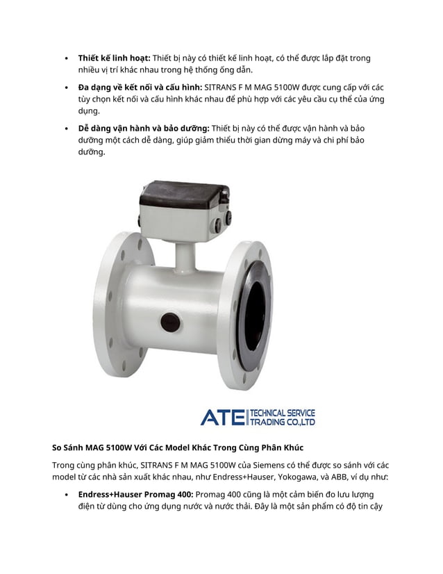 Đánh Giá Siemens SITRANS F M MAG 5100W.docx