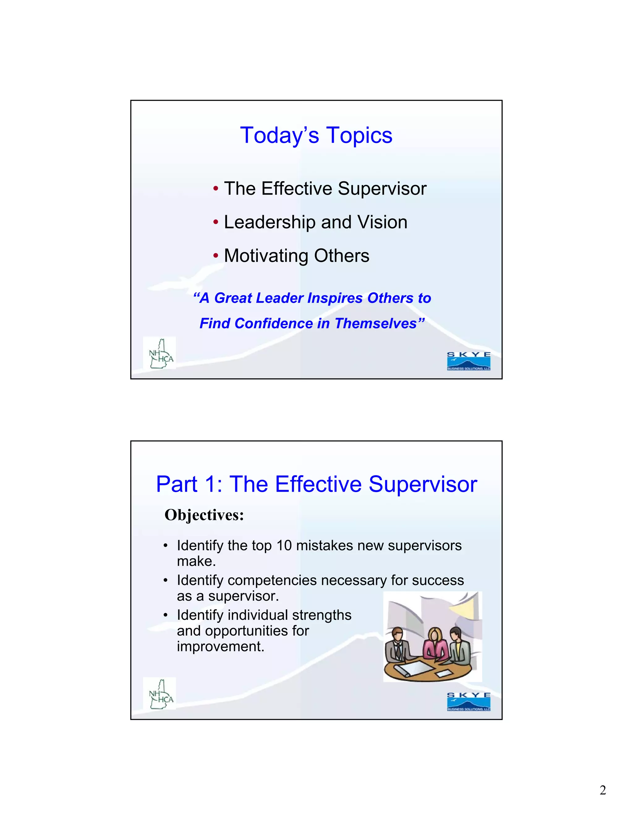 1st Time Manager Guide To Success Handout Skye | PDF