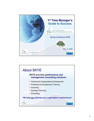 1st Time Manager Guide To Success Handout Skye | PDF