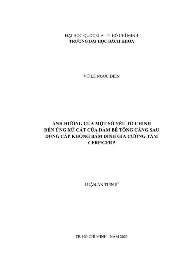 Ảnh hưởng của một số yếu tố chính đến ứng xử cắt của dầm bê tông căng ...