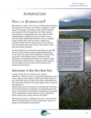 NH: Homeowner's Guide to Stormwater Management | PDF