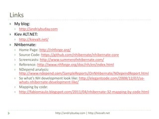 NHibernate from inside | PPT