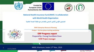 Nhif erp progress report | PPTX | Computer Software and Applications ...