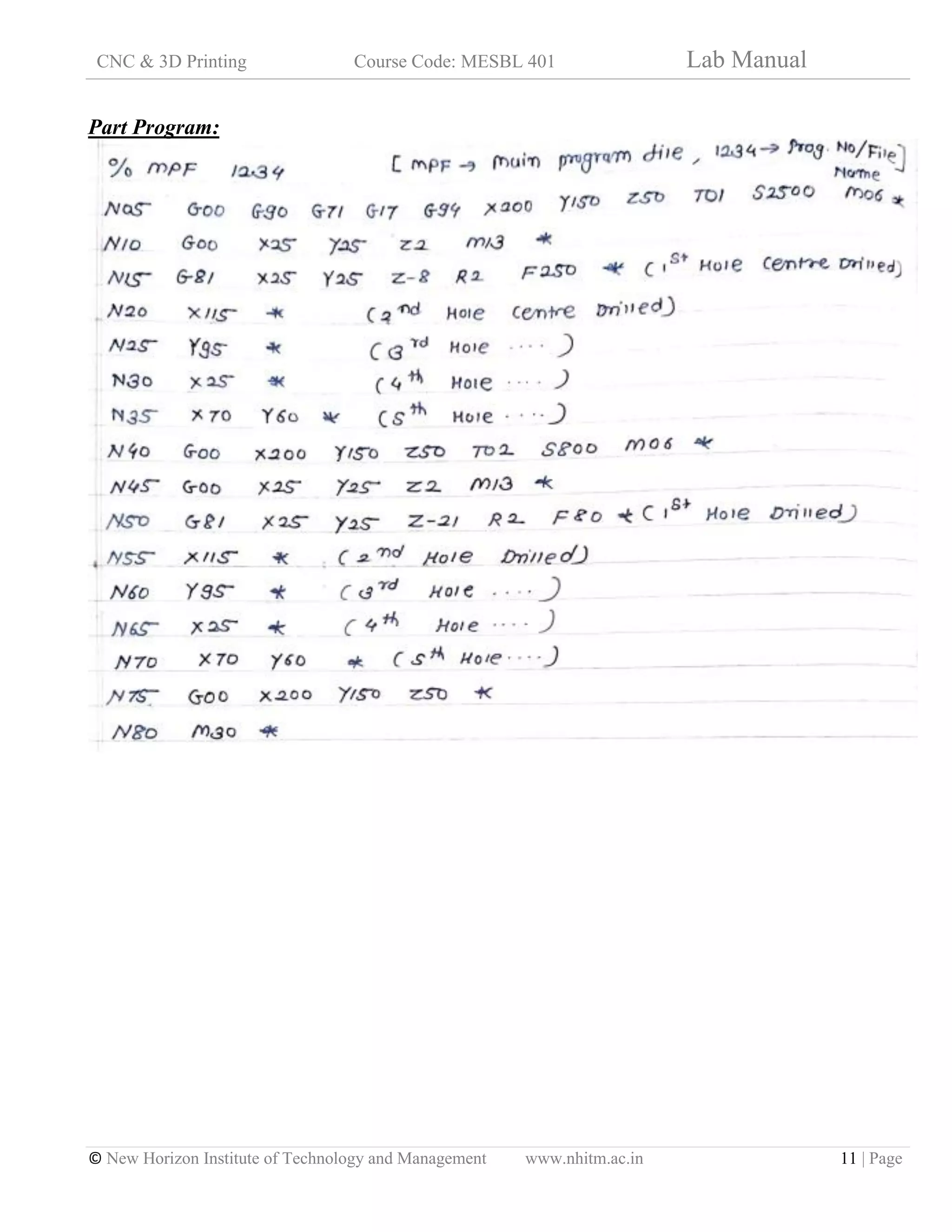 CNC & 3D Printing Lab Manual | PDF