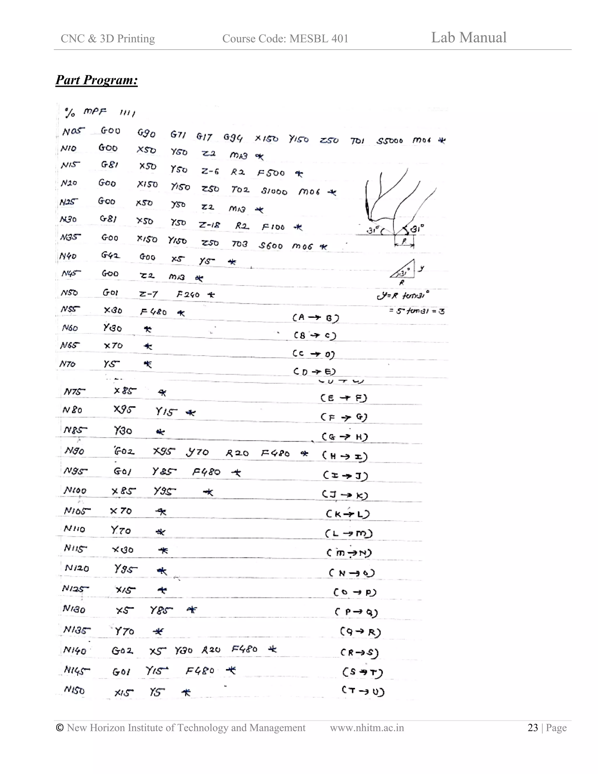 CNC & 3D Printing Lab Manual | PDF