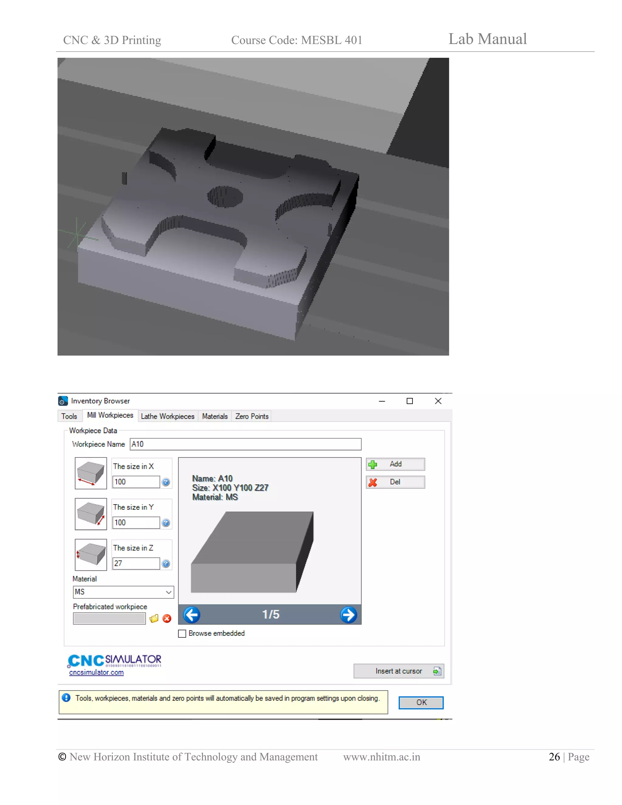 CNC & 3D Printing Lab Manual | PDF