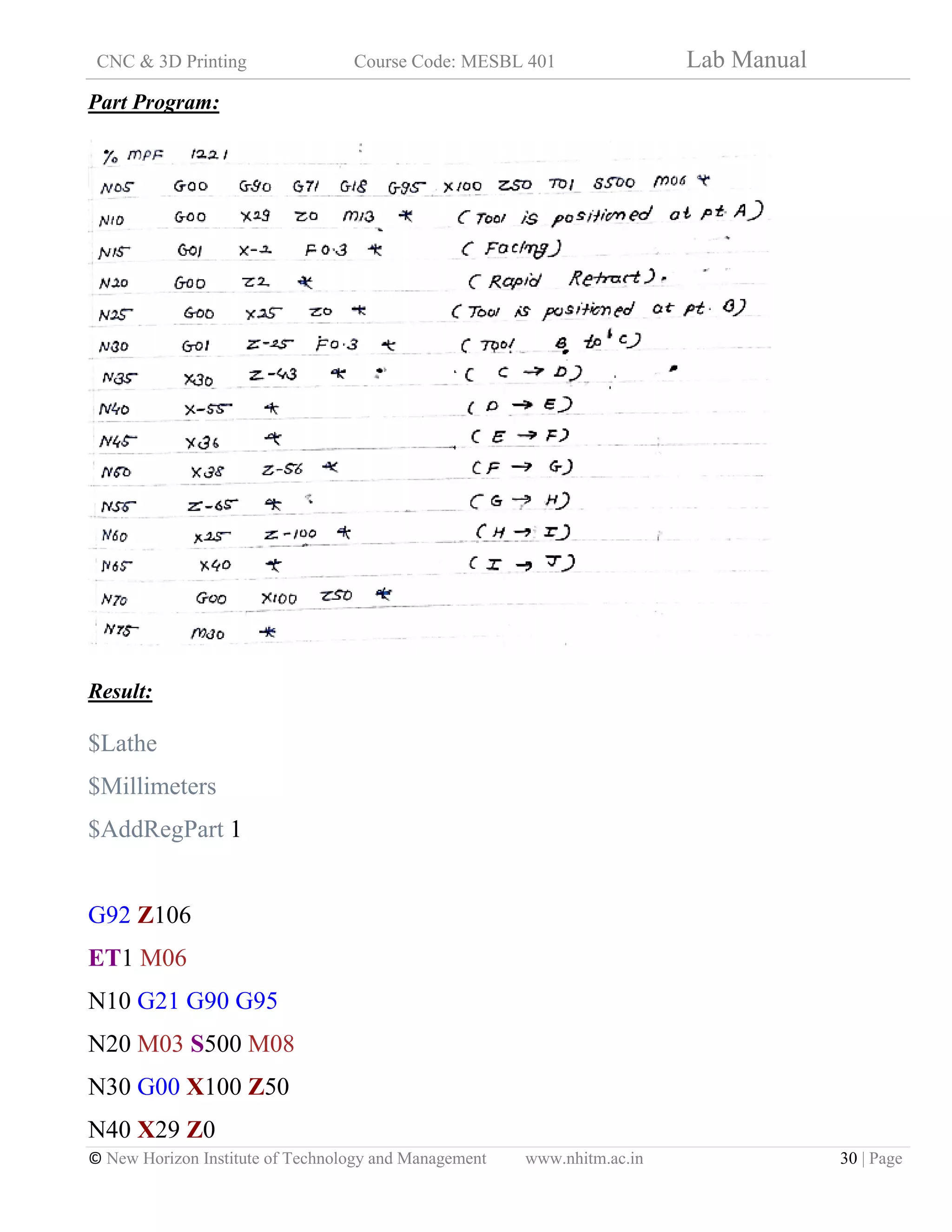 CNC & 3D Printing Lab Manual | PDF