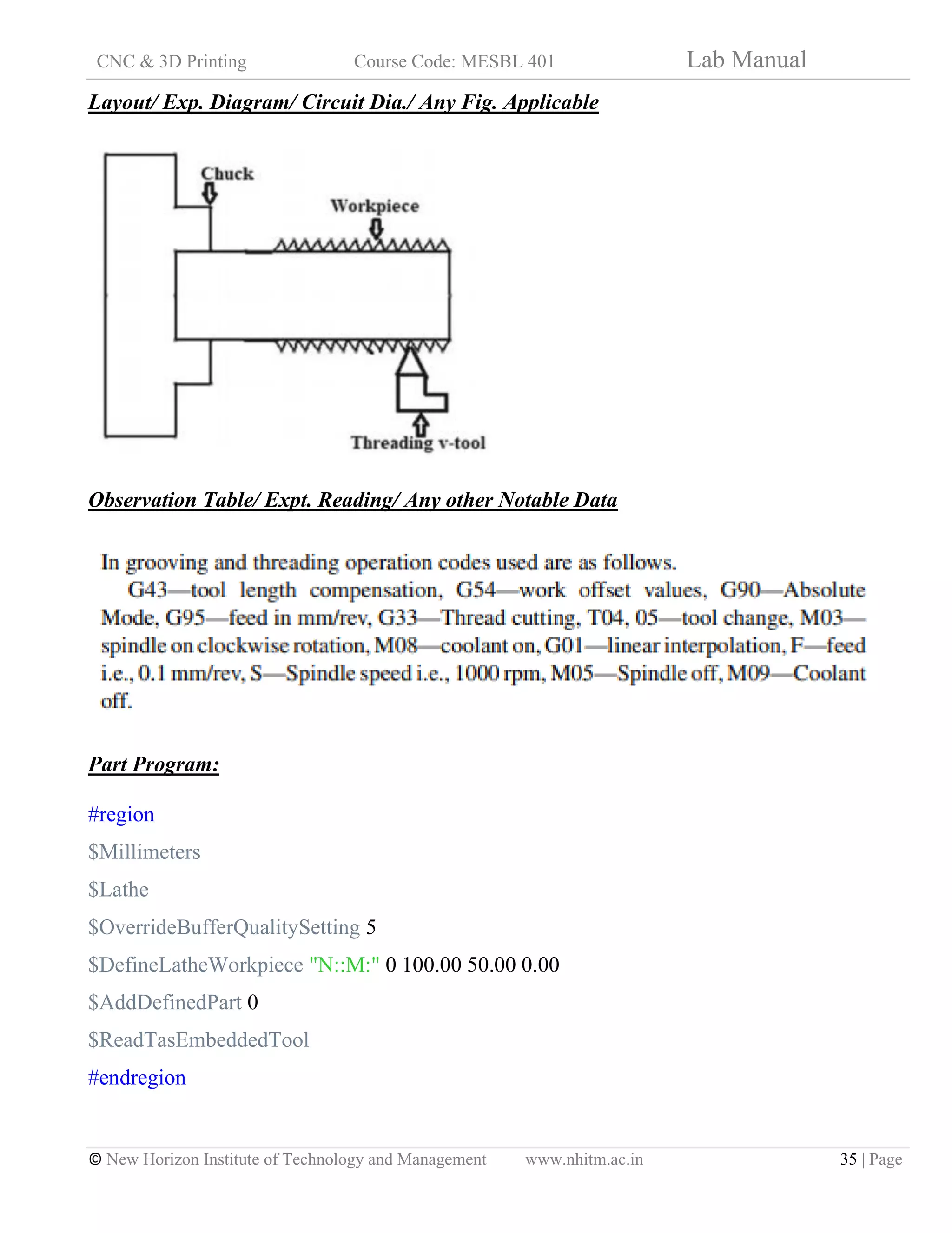 CNC & 3D Printing Lab Manual | PDF