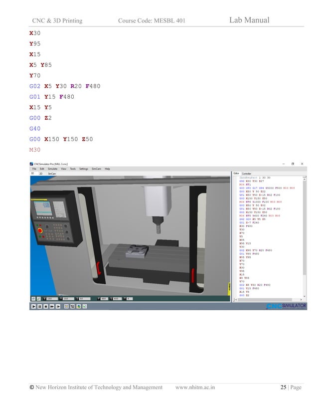 CNC & 3D Printing Lab Manual | PDF