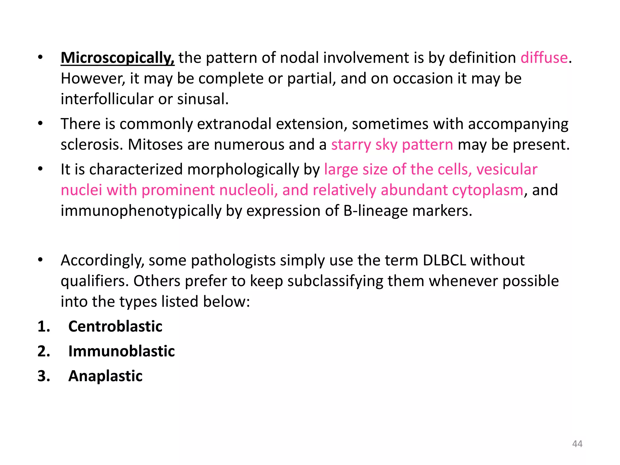 Non hodgkin lymphoma | PPTX