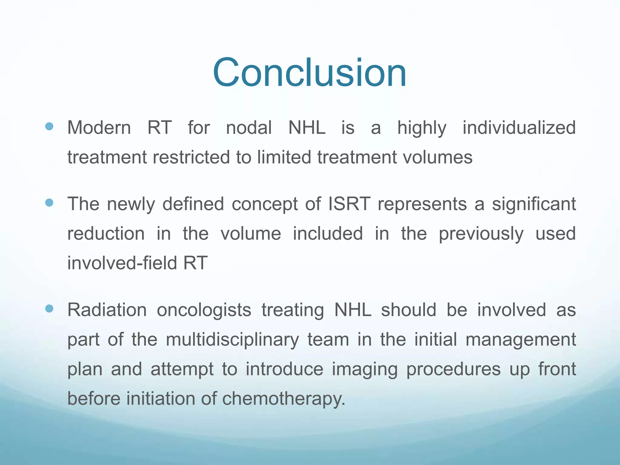Radiotherapy contouring guideline for non-hodgkin lymphoma | PPTX