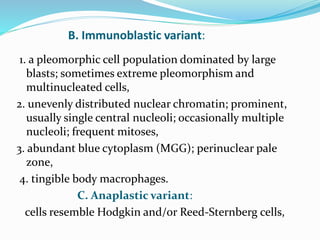 Non Hodgkin Lymphoma, cytology. | PPTX