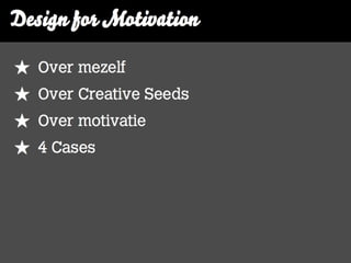 Design for Motivation - Intrinsic and extrinsic motivation in design | PDF