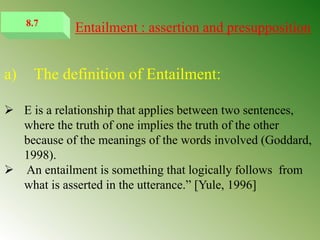 Semactics : Utterance Meaning | PPTX