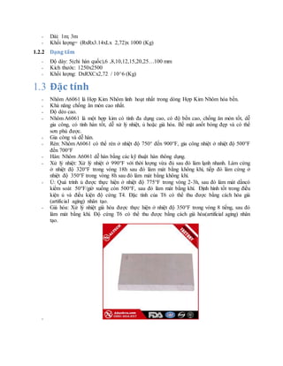 Nhôm a6061 | DOCX