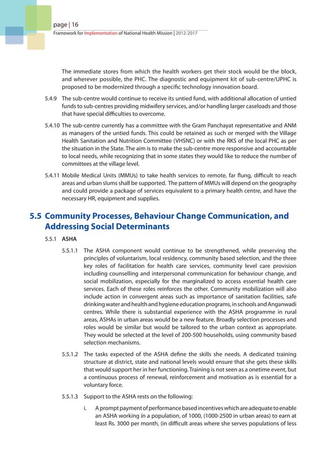 Nhm framework for_implementation | PDF | Healthcare Industry | Industries