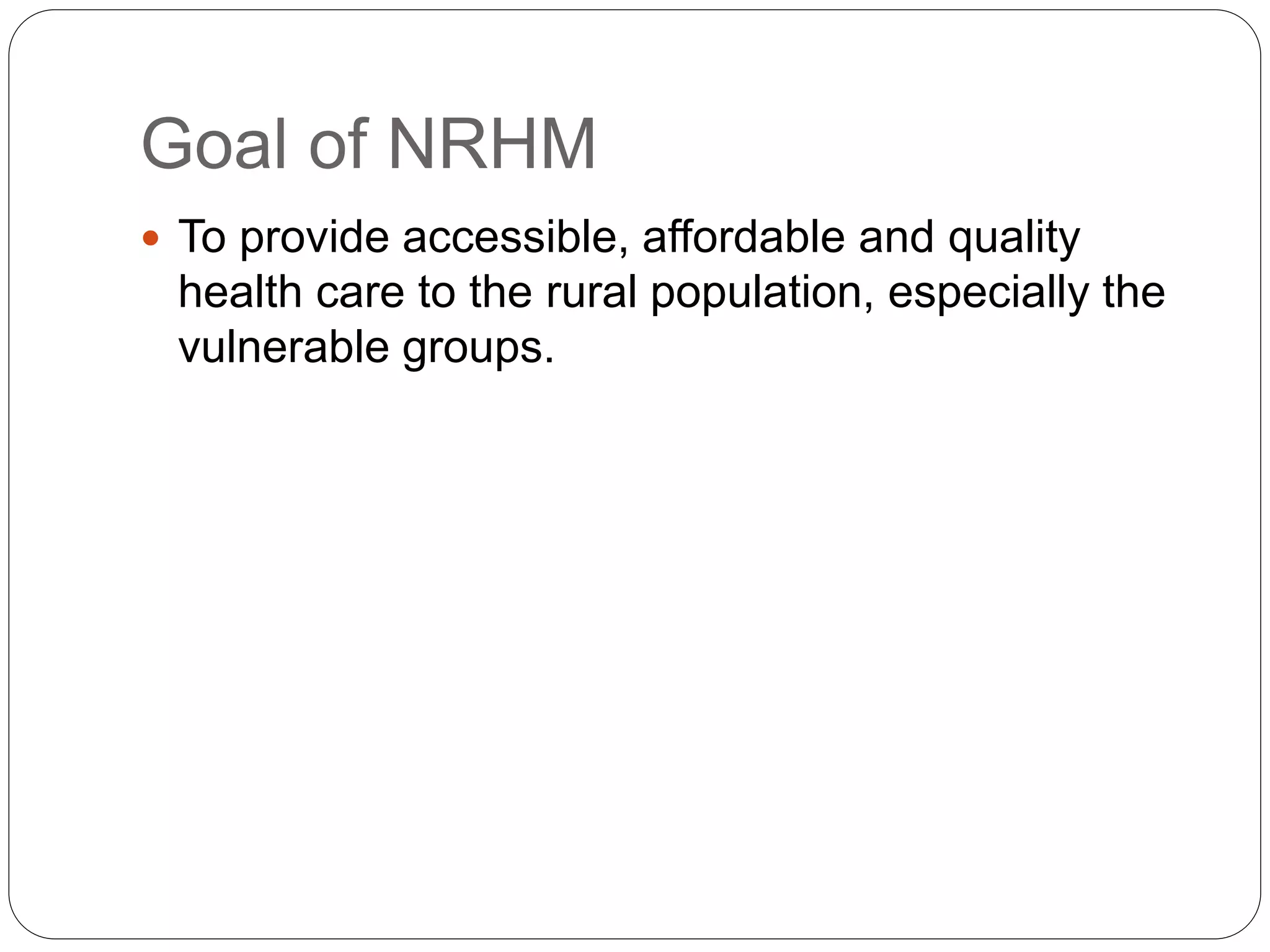 National health mission (NHM) | PPTX
