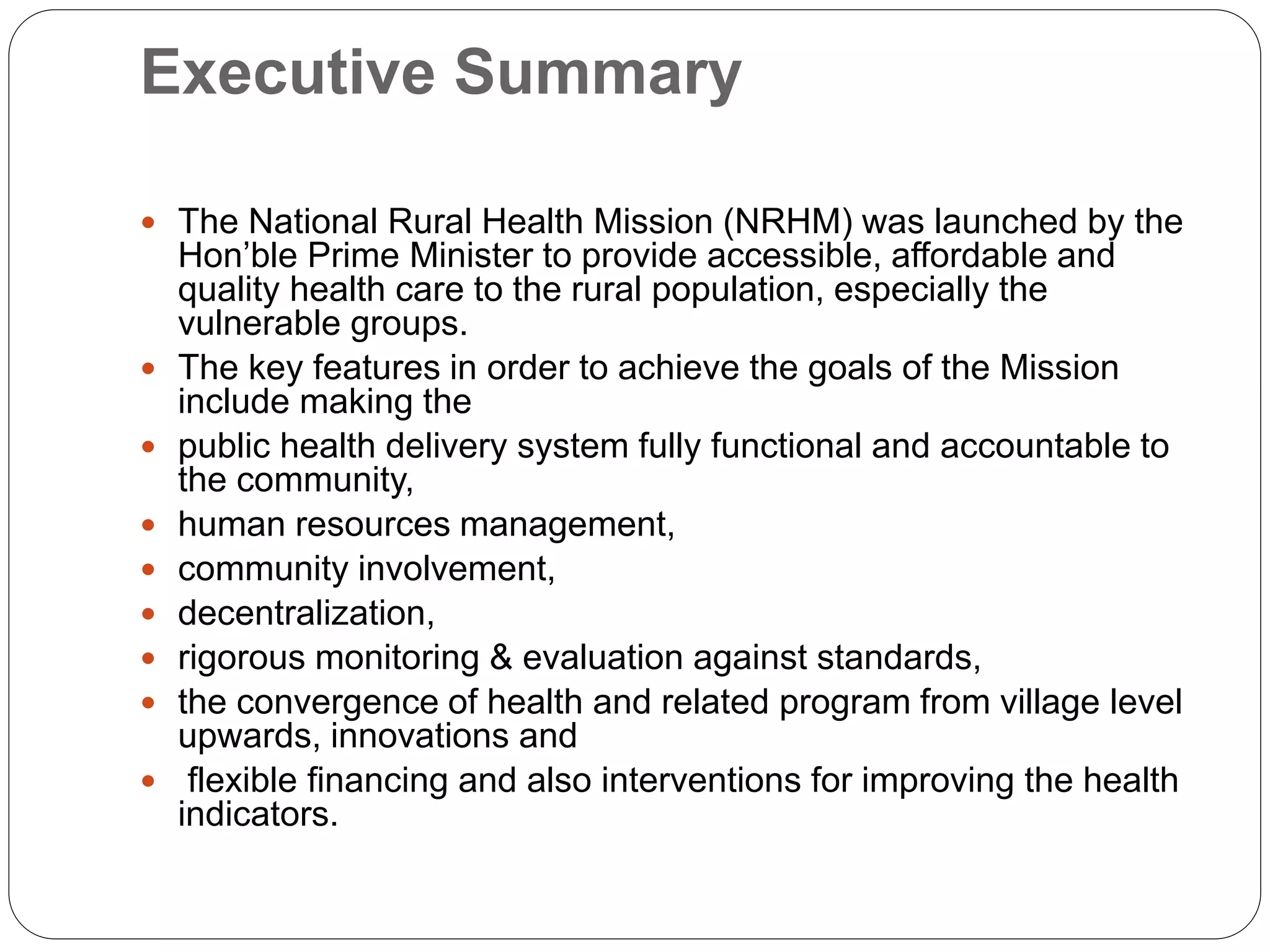 National health mission (NHM) | PPTX
