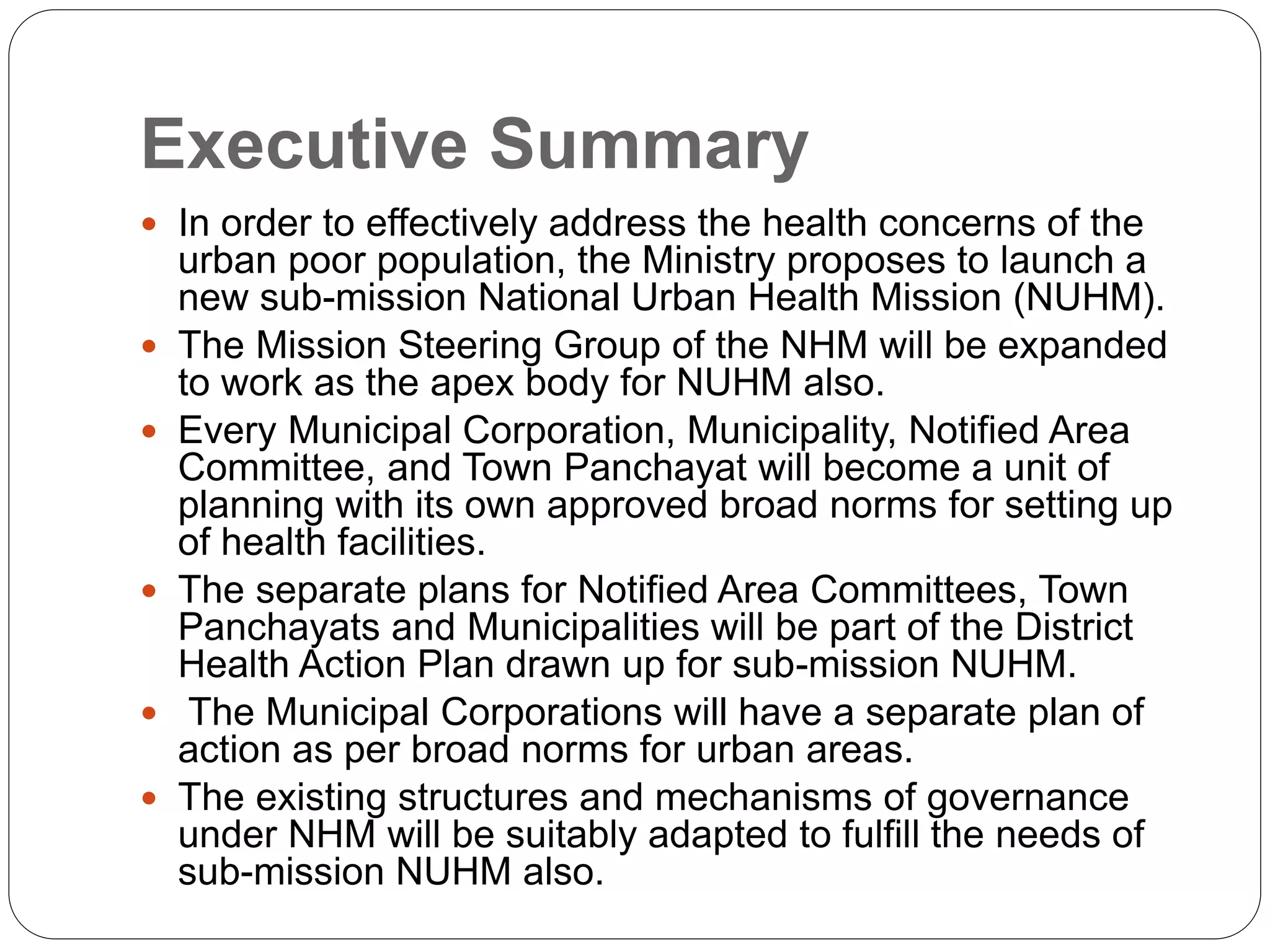 National health mission (NHM) | PPTX