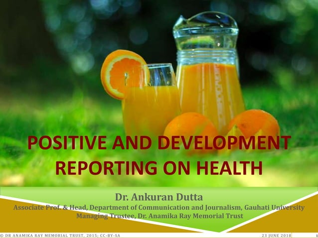 Positive and Development Reporting on Health | PPT