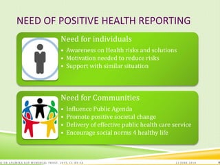 Positive and Development Reporting on Health | PPT