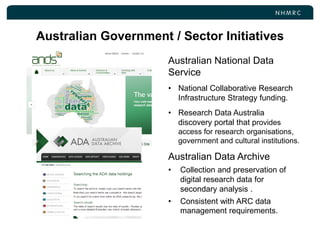 NHMRC and data sharing | PPT