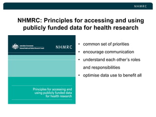 NHMRC and data sharing | PPT