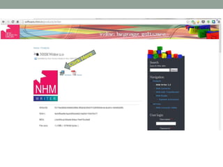 Nhm writer | PPT
