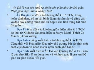 Những đặc-trưng-tôn-giáo-ấn-độ | PPT