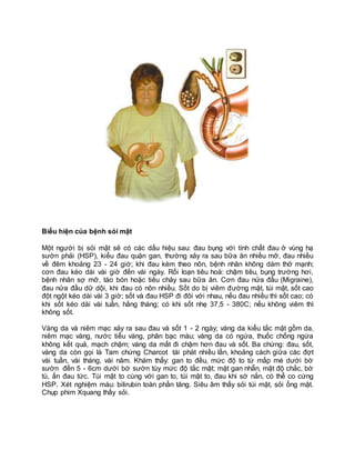 Những biểu hiện của bệnh sỏi mật | DOCX