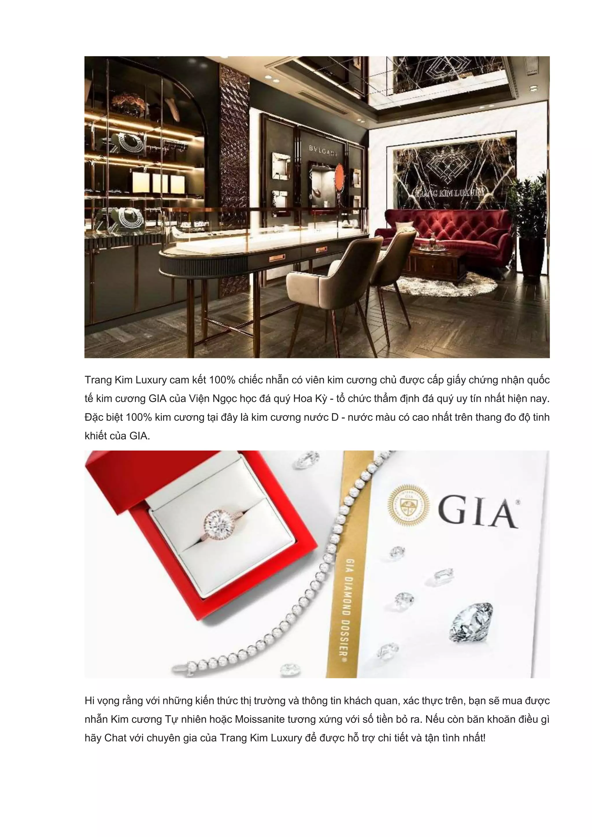 Nhẫn kim cương Moissanite | PDF