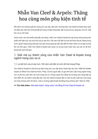 Nhẫn Van Cleef & Arpels | PDF