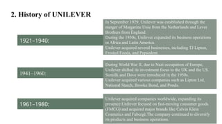 Everything about Unilever you need to know | PPT