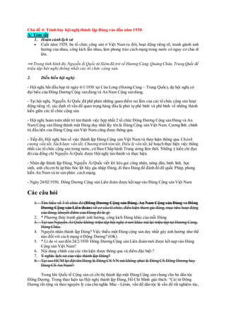 Hội nghị thành lập Đảng (2/1930) | DOCX