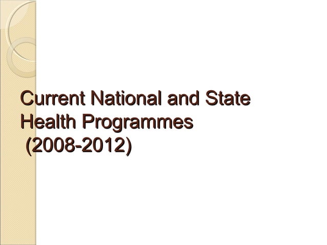 national and states health care programs | PPT