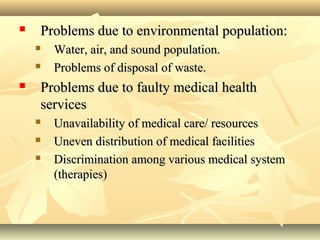 National & Global Health Problem | PPT