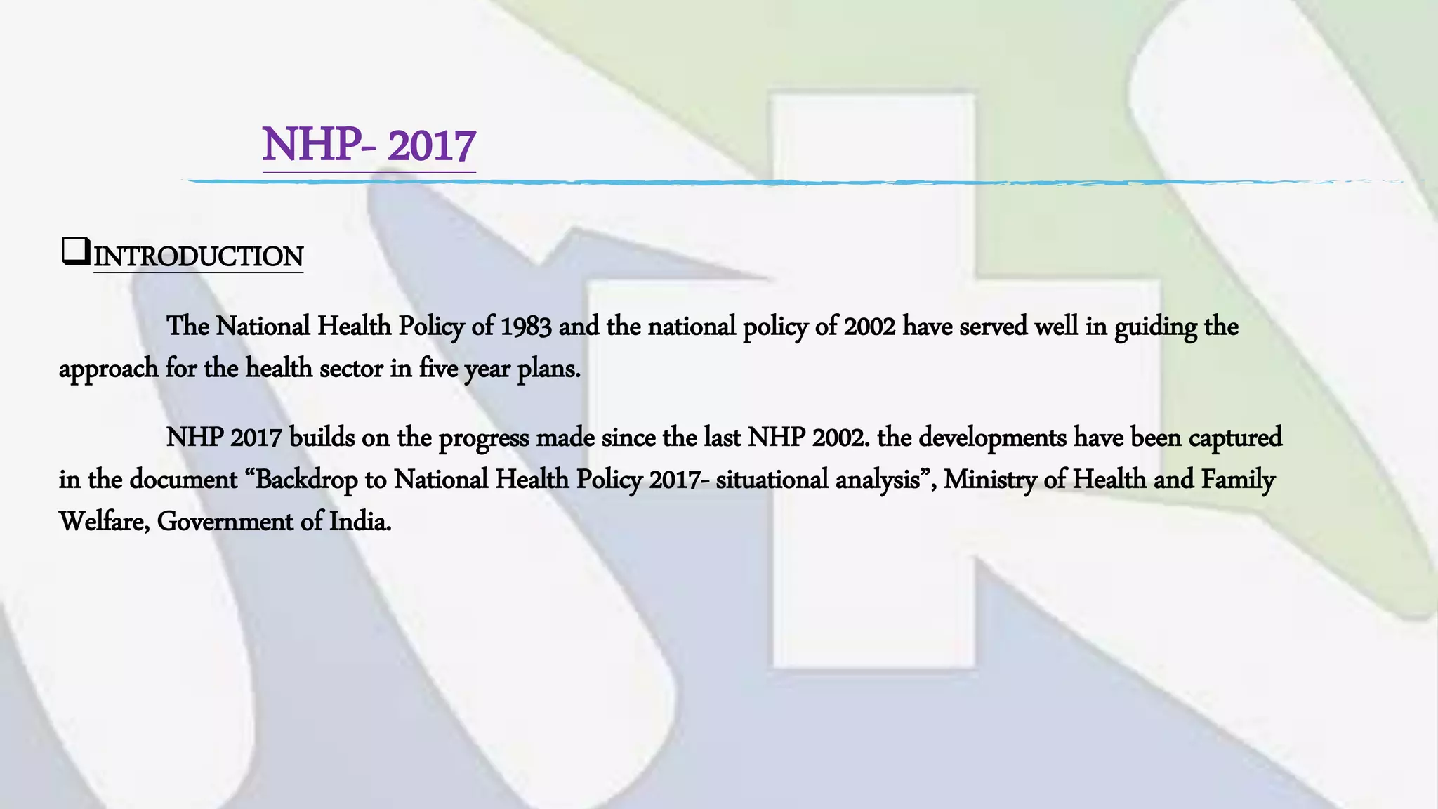 National health policy | PPTX