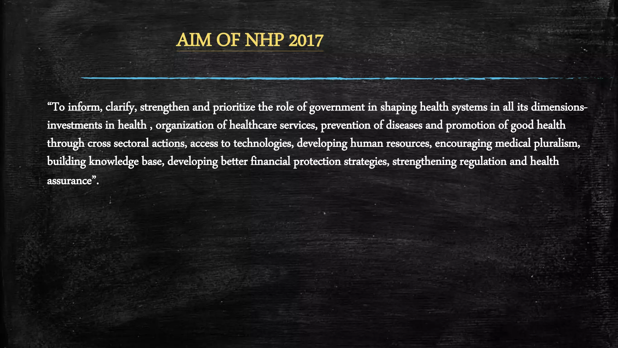 National health policy | PPTX