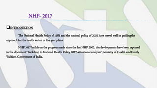 National health policy | PPTX
