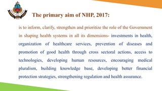 National Health Policy 2017 and its historic perspective | PPTX