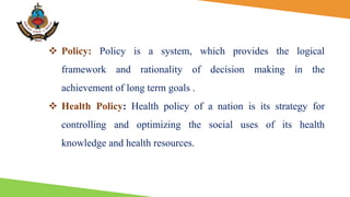 National Health Policy 2017 and its historic perspective | PPTX