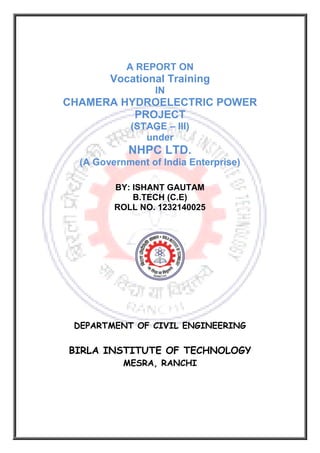 Nhpc training report civil engineerimg_bit_mesra_ISHANT GAUTAM | PDF ...