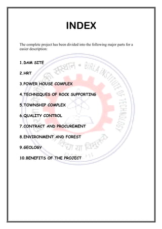 Nhpc training report civil engineerimg_bit_mesra_ISHANT GAUTAM | PDF ...