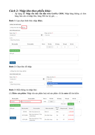Nhập kho với GetFly CRM | DOCX