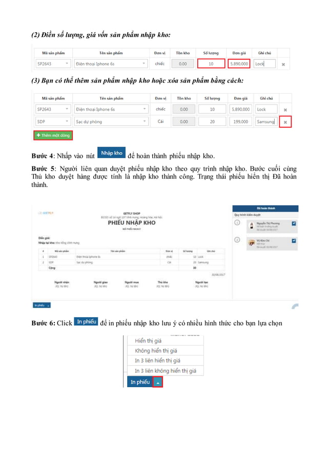 Nhập kho với GetFly CRM | DOCX