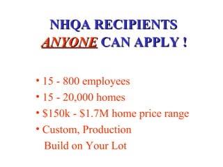 NHQA presentation | PPT